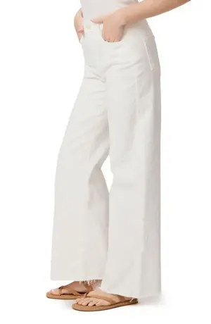 Paige Anessa High-rise Wide Leg Jeans - Tonalecru