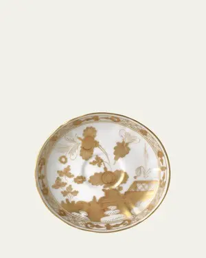 GINORI 1735 Oriente Italiano Gold Coffee Saucer, Aurum Oiaurum