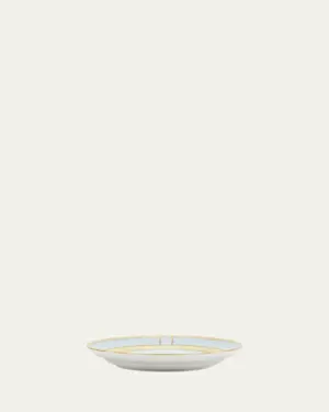 GINORI 1735 Diva Colonna Flat Plate, Celeste - Blue