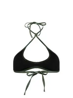 Palm Angels Camouflage Print Bikini Top