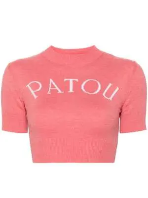 PATOU Intarsia-knit Top