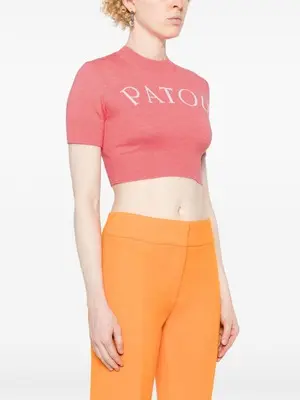 PATOU Intarsia-knit Top