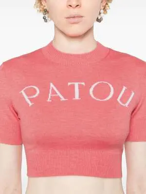PATOU Intarsia-knit Top