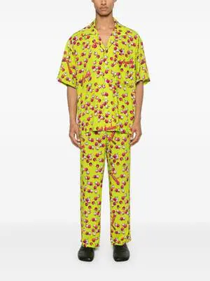 Palm Angels Cherry-print Trousers