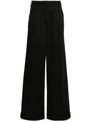 Palm Angels Logo-tag Pleated Trousers
