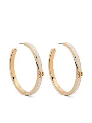 Tory Burch Kira Hoop Earrings - Gold