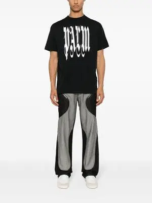 Palm Angels Gothic Logo-print T-shirt