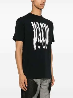 Palm Angels Gothic Logo-print T-shirt