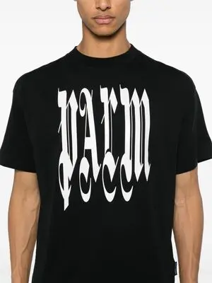 Palm Angels Gothic Logo-print T-shirt