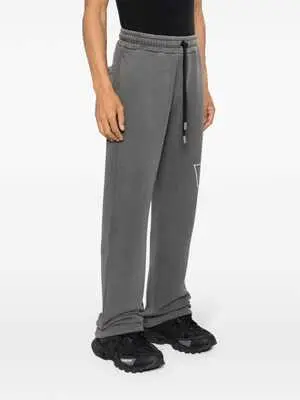 Off-White Logo-embroidered Straight Trousers