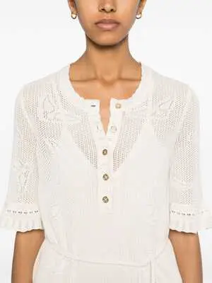 Zadig&Voltaire Salmy Wings Pointelle-knit Dress