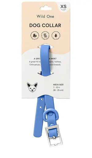 WILD ONE Extra Small Collar In Blue - Moonstone