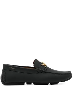 Bally Pilot Leather Loafers - Black