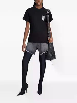 Balenciaga Barcode-print T-shirt - Black
