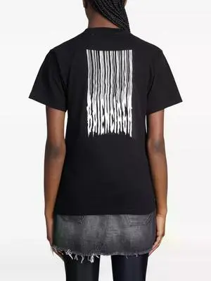 Balenciaga Barcode-print T-shirt - Black