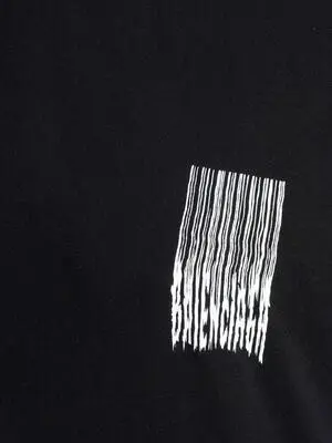 Balenciaga Barcode-print T-shirt - Black