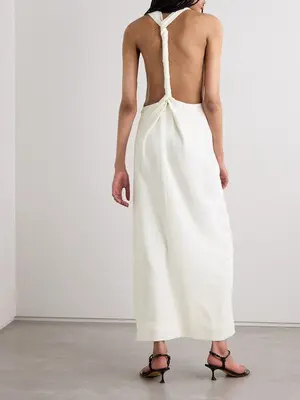 Proenza Schouler Selena Twisted Open-back Crepe Gown