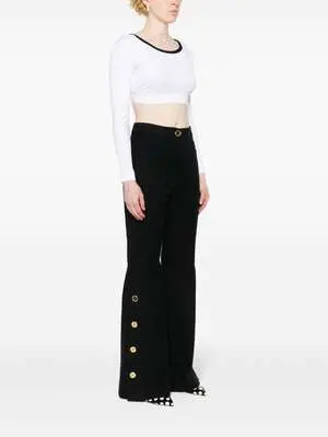 Patou Fine-ribbed Cropped Top