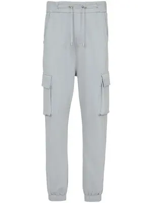 Balmain Logo-print Cotton Cargo Track Pants - Grey