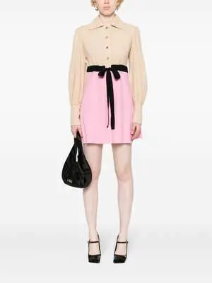 Patou Two-tone Mini Dress