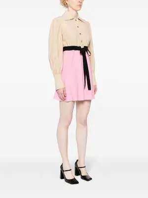 Patou Two-tone Mini Dress