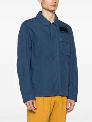 Barbour Workers Cotton Shirt Jacket - Blue