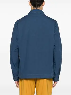 Barbour Workers Cotton Shirt Jacket - Blue