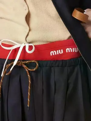 Miu Miu Pleated Midi Skirt