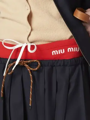 Miu Miu Pleated Midi Skirt