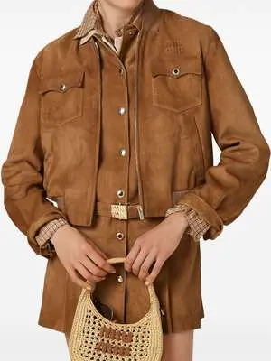 Miu Miu Suede Nappa Leather Jacket