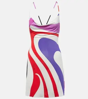 Emilio Pucci Marmo Printed Minidress - Multicoloured