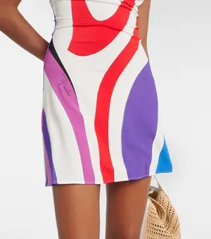 Emilio Pucci Marmo Printed Minidress - Multicoloured