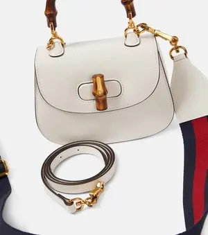Gucci Bamboo 1947 Mini Top-handle Bag - White