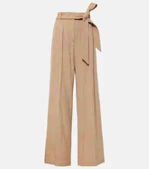 JOSEPH Atlas High-rise Wide-leg Pants