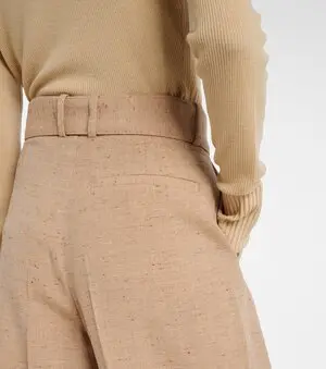 JOSEPH Atlas High-rise Wide-leg Pants