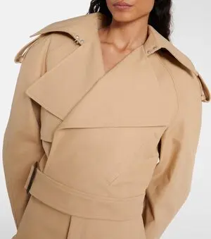 Wardrobe.NYC Cropped Cotton Jacket - Neutrals