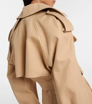 Wardrobe.NYC Cropped Cotton Jacket - Neutrals