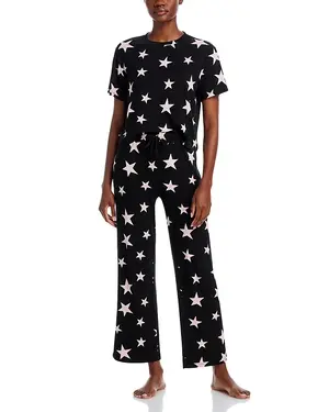 Honeydew Intimates Printed Pajama Set Black Stars