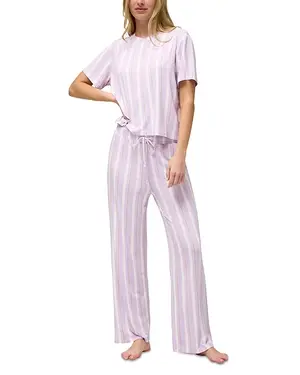 Honeydew Intimates Printed Pajama Set Wisp Stripe