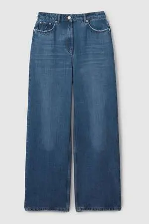 REISS Lyle Relaxed Wide Leg Jeans