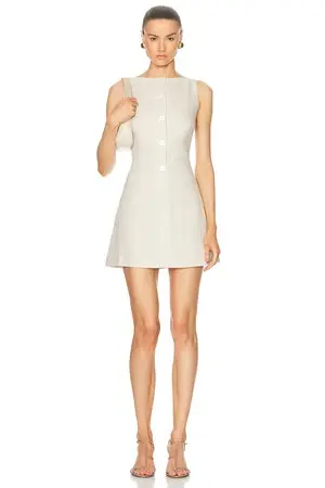 Lpa Seina Mini Dress - Natural Linen