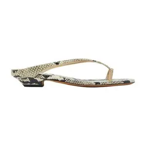 Khaite Marion Flat Sandals - Beige