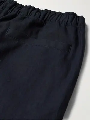Orlebar Brown Alex Tapered Linen Drawstring Trousers - Blue