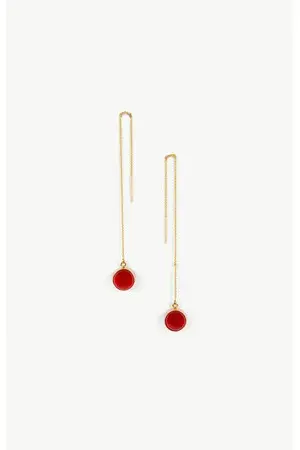 SOKO Umbo Chain Threader Earrings - Gold