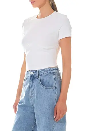 GREY LAB Crop Bustier T-shirt