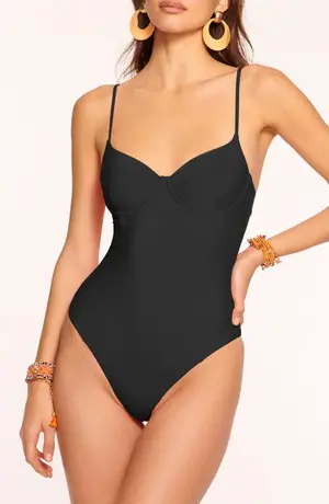 Ramy Brook Ramy Brook Jayda Underwire One-Piece Swimsuit Black