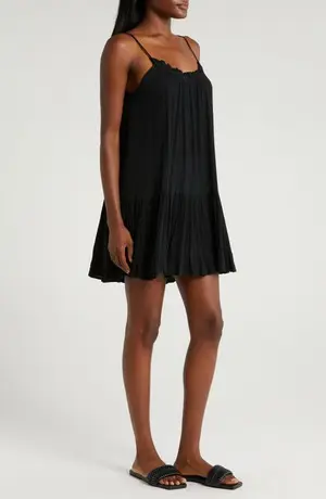 Elan Ruffle Trim Cover-up Dress