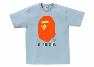 A BATHING APE Colors Bathing Ape Tee Shirt - Sax