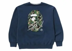 A BATHING APE X Sean Wotherspoon 4way Crewneck Sweatshirt - Navy Blue