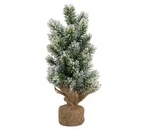 NORTHLIGHT Pine Trees With Burlap Base 18' Et Of 3